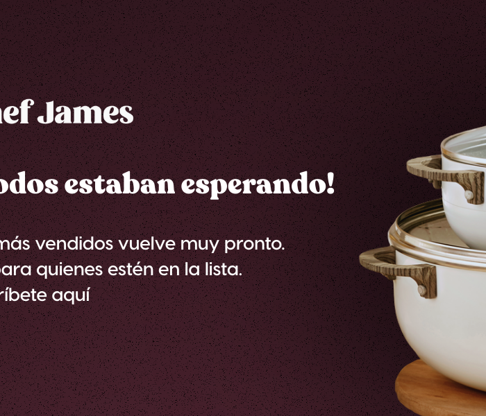 Lista de espera - Chef James 3.0 Cookware Set